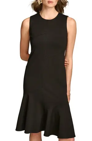 Donna Karan New York Sleeveless Ruffle Hem Dress