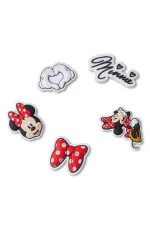 CROCS Assorted Minnie Mouse Jibbitz™ Shoe Charms 5 Pack - White