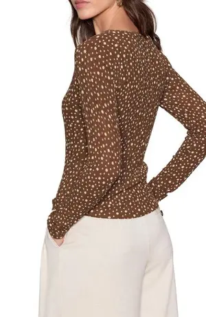NEXT Spotty Button-up Knit Top