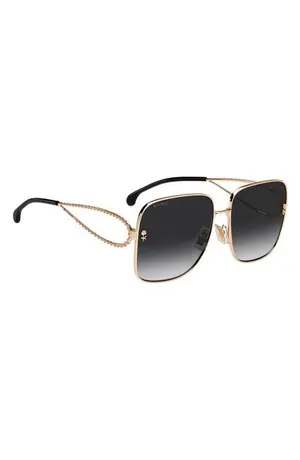 Etro 61mm Square Sunglasses - Rose Gold/ Dark Grey Sf
