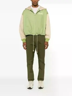 WHITE SAND Tapered Trousers - Green