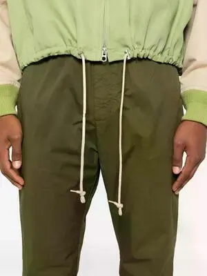 WHITE SAND Tapered Trousers - Green
