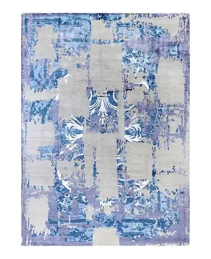 Bloomingdale'S Indo Modern M7112 Area Rug, 9'3 X 12'2 - Gray