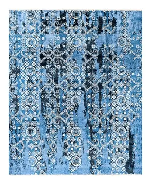 Bloomingdale'S Indian Oak M7023 Area Rug, 8'3 X 9'10 - Blue