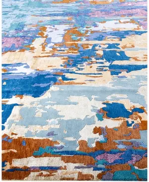 Bloomingdale'S Indo Modern M7422 Area Rug, 9'2 X 12'2 - Gold