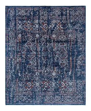 Bloomingdale'S Indian Oak M7148 Area Rug, 7'10 X 9'8 - Navy