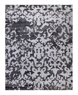 Bloomingdale'S Indo Modern M6763 Area Rug, 8'1 X 10'1 - Black