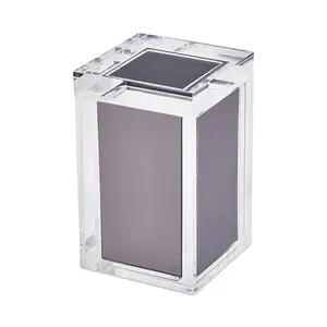 TIZO Lucite Canister Box - Silver