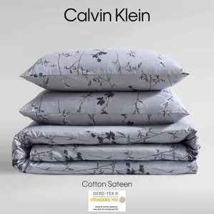 Calvin Klein Wildflower Print Sateen Comforter Set, Queen