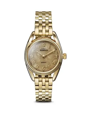 Shinola Derby 31mm Watch - Gold/gold