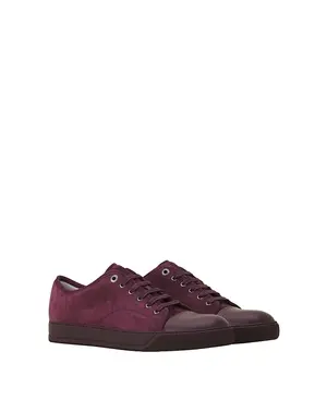 LANVIN Leather And Suede Dbb1 Sneakers - Bacchus
