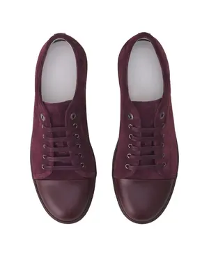 LANVIN Leather And Suede Dbb1 Sneakers - Bacchus
