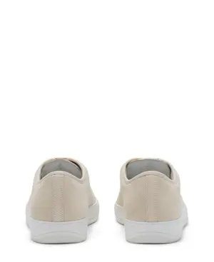 LANVIN Dbb1 Leather And Suede Sneakers - Vanilla