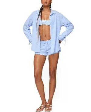 EDIKTED Lira Oversized Gingham Shirt