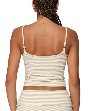 EDIKTED Striped Tank Top