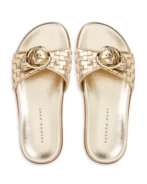 Jack Rogers Essex Slide Sandals - Jacks Platinum