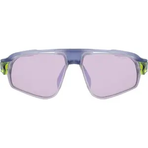 Nike 72mm Rectangular Sunglasses - Matte Ashen Slate/ Course