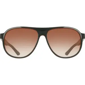 Nike Vintage Icon 59mm Aviator Sunglasses - Sequoia / Brown Gradient