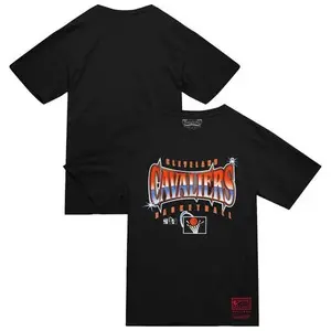 Mitchell & Ness Cleveland Cavaliers Worldwide Collection Glow Up T-shirt - Black