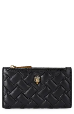 Kurt Geiger Kensington Quilted Leather Bifold Wallet - Black