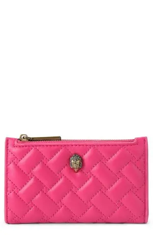 Kurt Geiger Kensington Quilted Leather Bifold Wallet - Pink