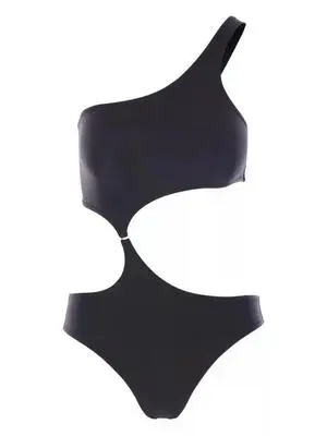 NICCOLO PASQUALETTI Asymmetric One-piece Swimsuit - Black