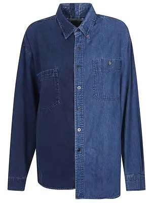 E.l.v. Denim Collared Shirts For Women