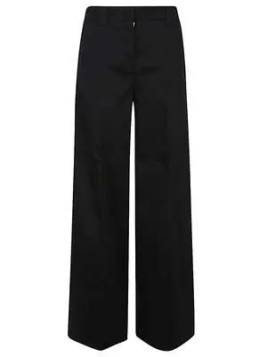 THE LATEST Alma Cotton Trousers - Black