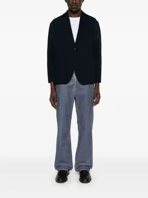 CIRCOLO 1901 Cotton Single Breasted Jacket - Blue