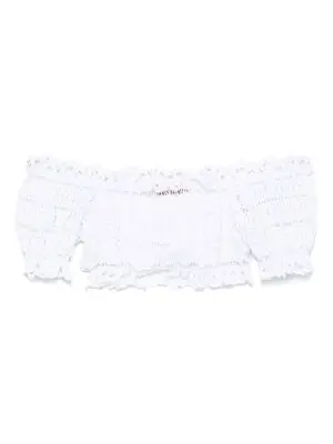 Ermanno Scervino Lace Cotton Top - White