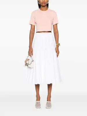 Fendi Logo Cotton T-shirt - Pink