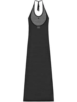 COURREGES Cotton Long Tank Dress - Black