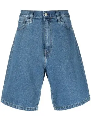 Carhartt Work In Progress Denim Cotton Shorts - Blue