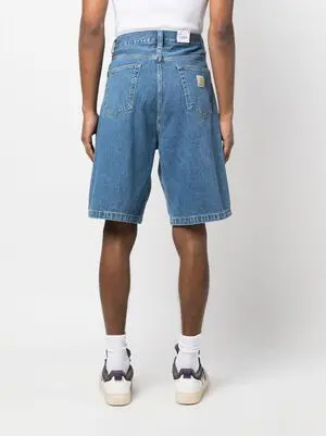 Carhartt Work In Progress Denim Cotton Shorts - Blue
