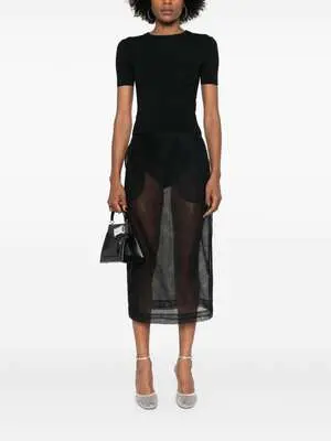 Balenciaga Open Knit Wool Top