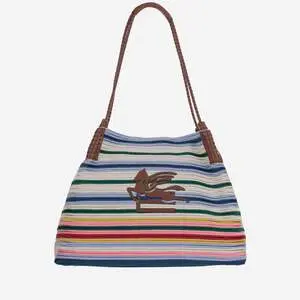 Etro Libra Medium Fabric Shopper - Red