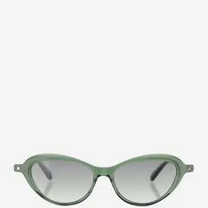 Carven Oval Acetate Sunglasses - Green