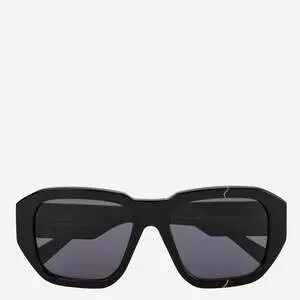 FACE.HIDE Broken Cosmo Sunglasses With Logo - Black