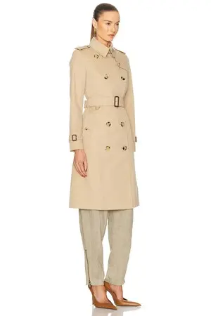 Burberry Chelsea Long Coat - Honey