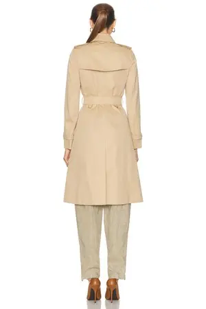 Burberry Chelsea Long Coat - Honey