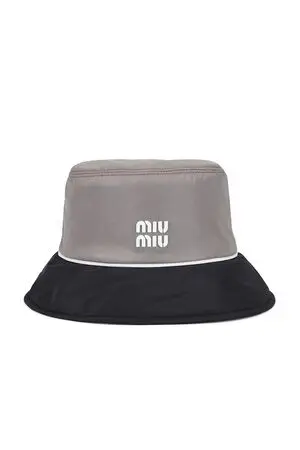 Miu Miu Bucket Hat - Piombo & Blue