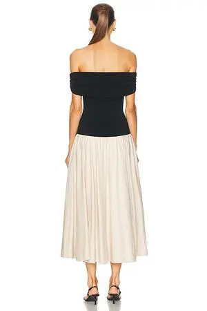 Simkhai Adaline Off-shoulder Midi Dress