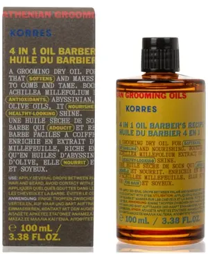 KORRES Athenian Grooming Barber's 4-in-1 Grooming Oil - No Color