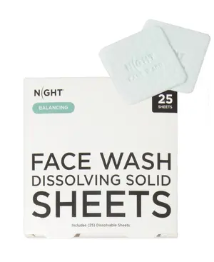 NIGHT Mess Free Face Wash Sheets - Green