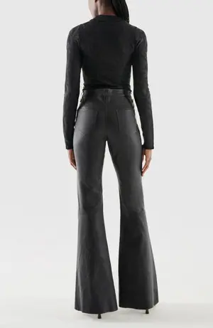 AS By DF Robbie Stretch Leather Flares