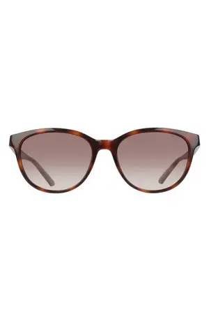 Nike Vital Trend 55mm Gradient Round Sunglasses - Tortoise / Brown Gradient