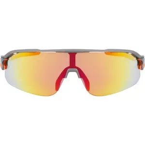 Nike Flyfree 72mm Shield Sunglasses - Matte Smoke Gray/ Road Orange