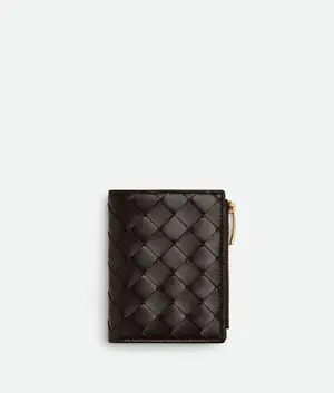 BOTTEGA  VENETA Intrecciato Small Bi-fold Wallet - Fondant