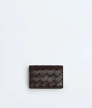 Bottega Veneta Intrecciato Business Card Case - Fondant