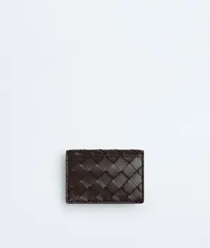 Bottega Veneta Intrecciato Business Card Case - Fondant
